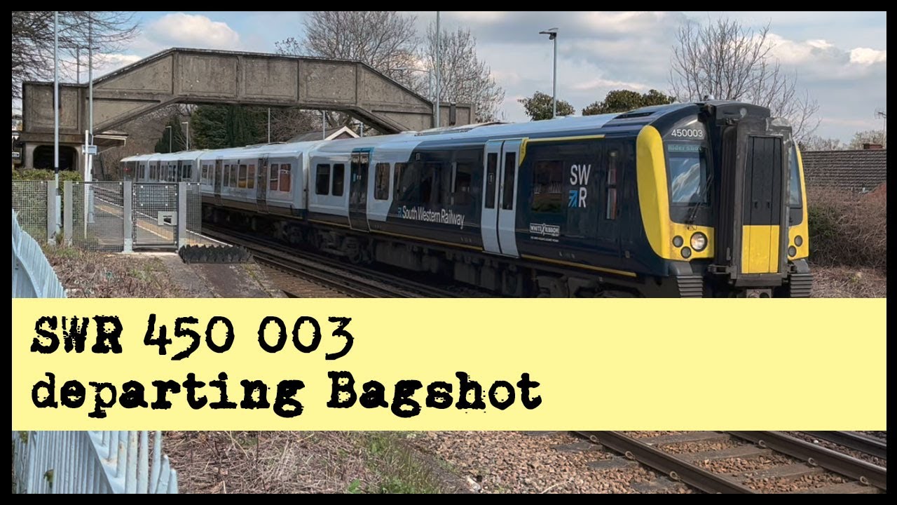 SWR 450 003 departing Bagshot 08/04/23 - YouTube