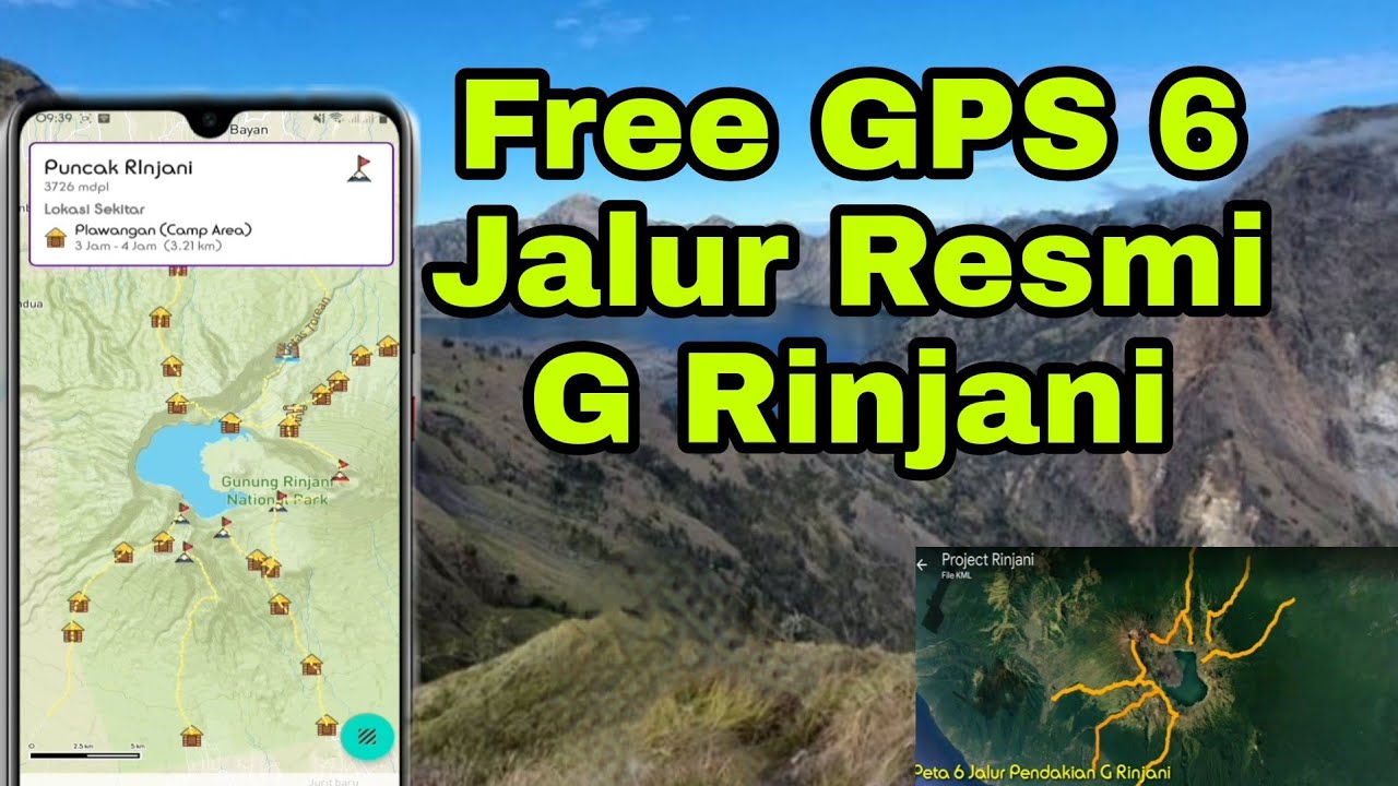 Peta Jalur Pendakian Gunung Rinjani - YouTube