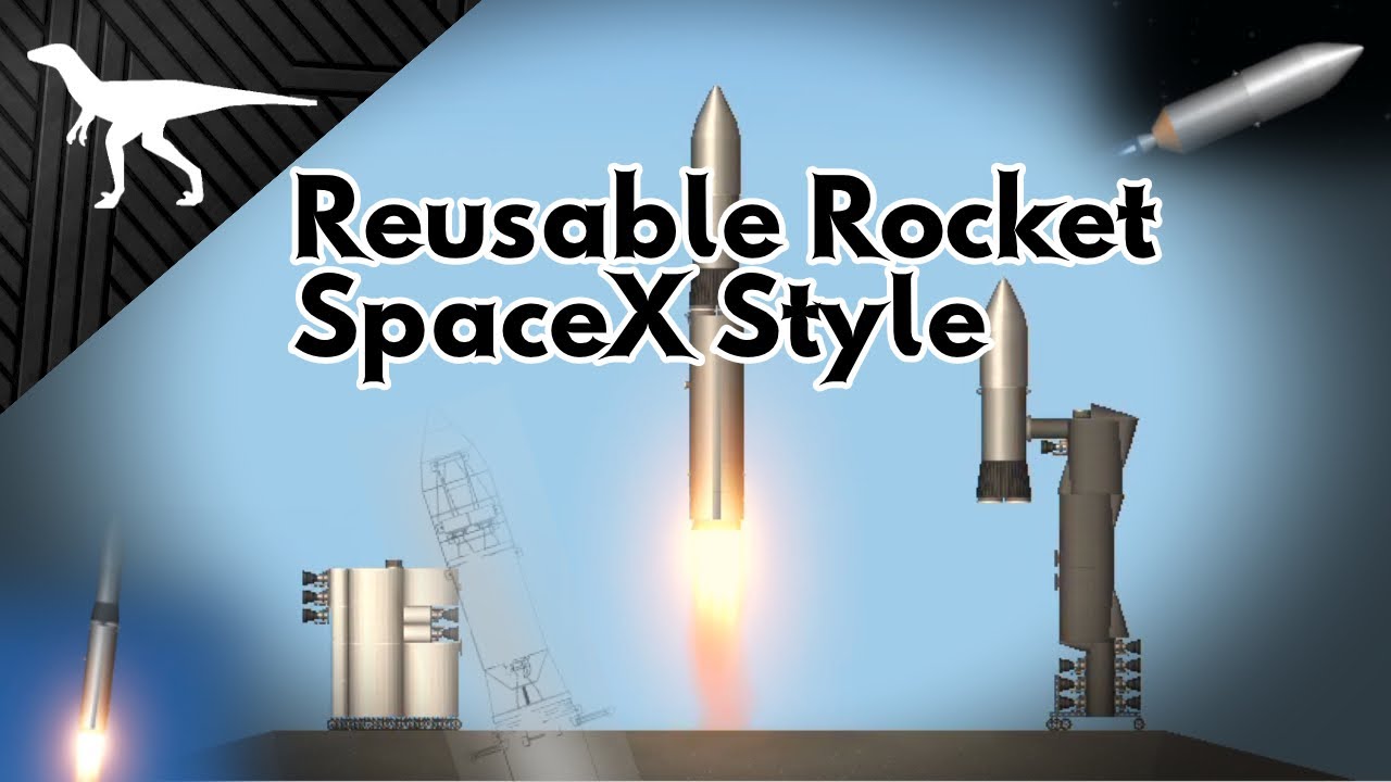 Reusable Rocket in SFS (SpaceX Style) | Spaceflight Simulator 1.5 - YouTube