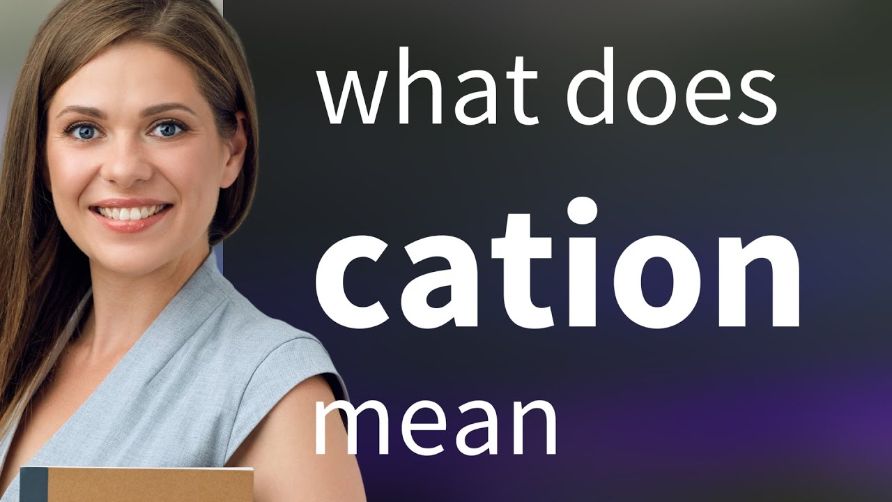 Cation | meaning of CATION - YouTube