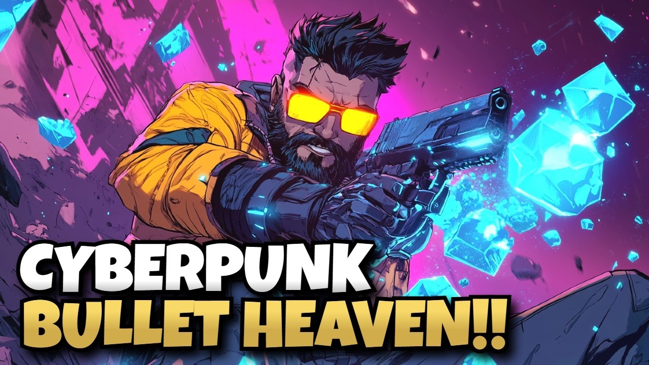 Upcoming Cyberpunk Bullet Heaven Roguelite with Guns! | Sodaman - YouTube