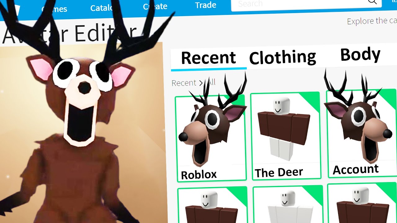 MAKING 99 NIGHTS IN THE FOREST THE DEER a ROBLOX ACCOUNT - YouTube