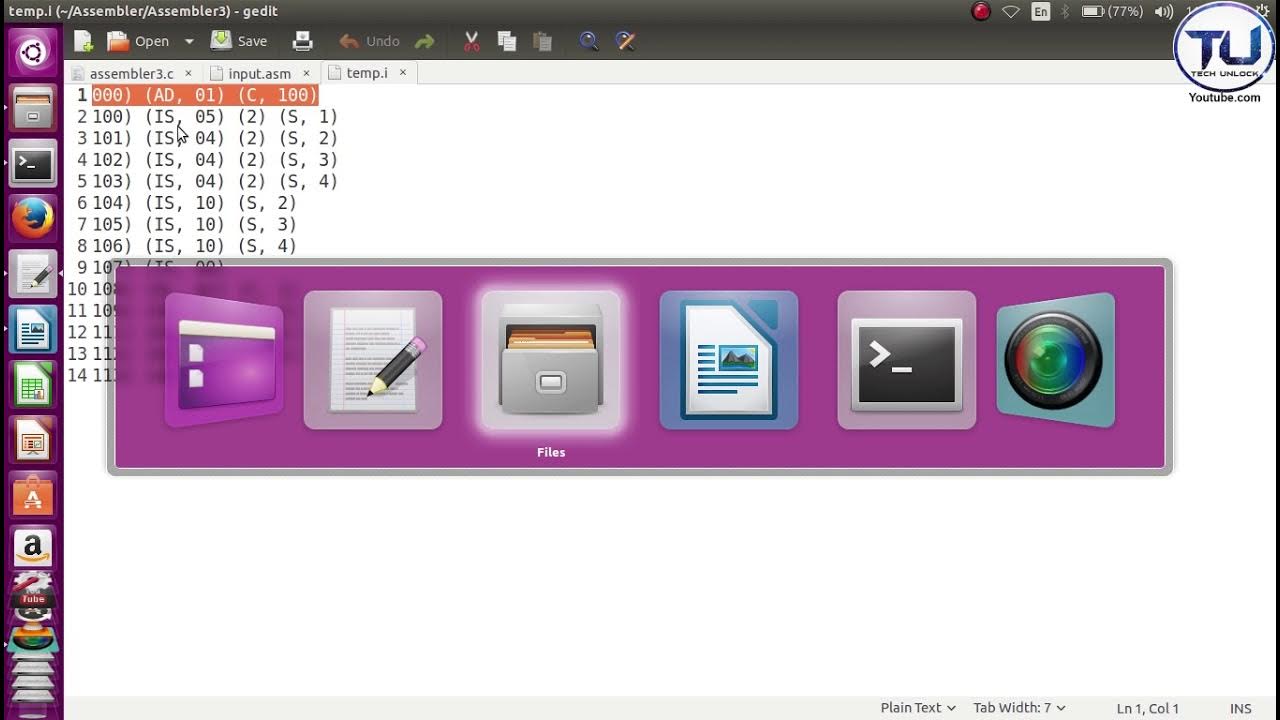 Assembler Practical 3 | Create and display the symbol table ...