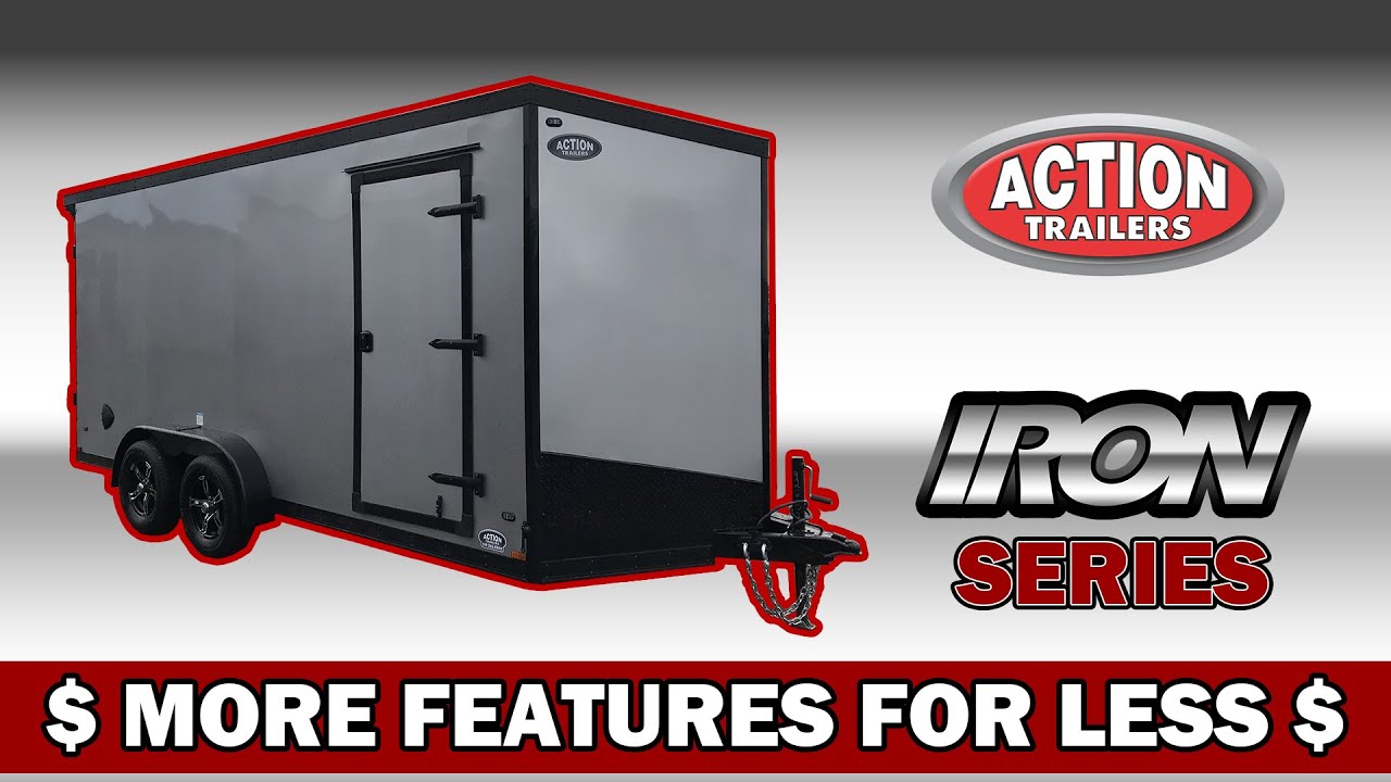 IRON SERIES! Best Valued Steel Enclosed Cargo Trailer on The Market ...