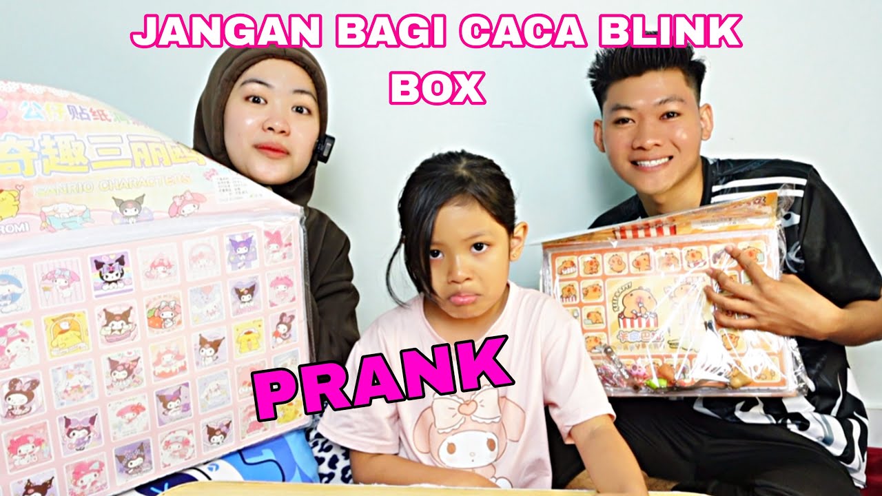 JANGAN BAGI CACA BLINK BOX VIRAL ,CACA NANGIS 😱‼️ - YouTube