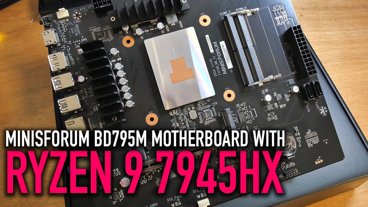 Minisforum BD795M: AMD Ryzen 9 7945HX MATX Motherboard - Benchmarks ...