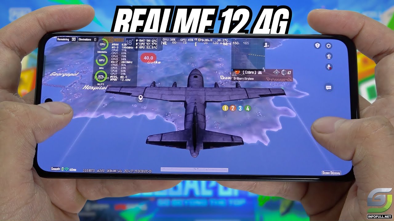 Realme 12 4G test game PUBG Mobile | Snapdragon 685 - YouTube