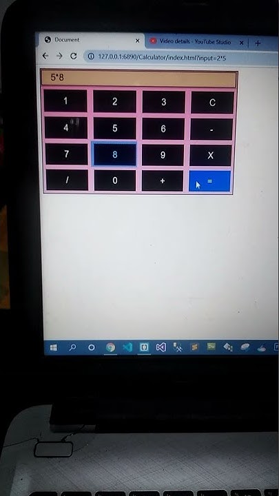 Part 1: Calculator project of JavaScript using HTML table JS DOM onclick() and JS HTML ...