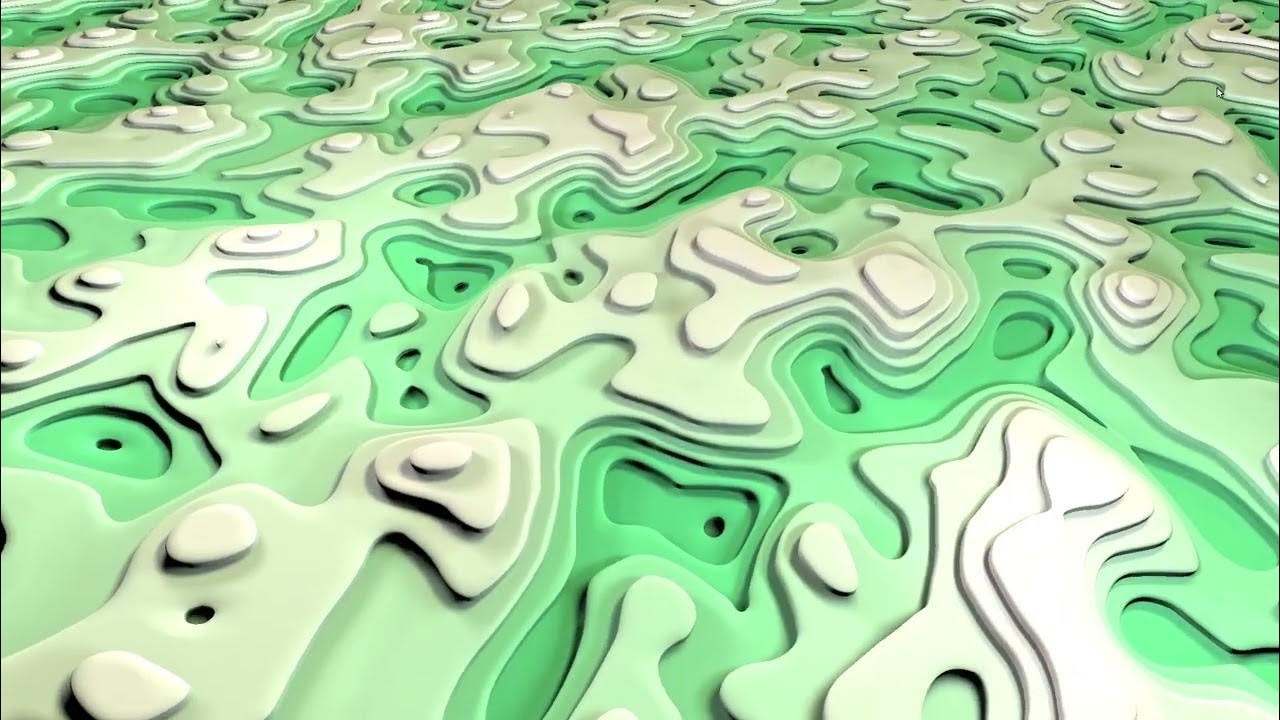 【ShaderToy】Elevation Map - Representation of a 3D object using layered cardboard. - YouTube