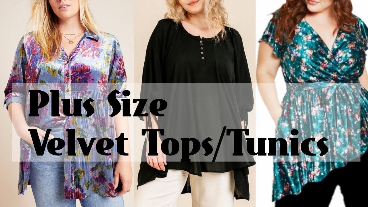Beautiful Velvet Tops Design Ideas For Plus Size Women 2021 || Velvet ...