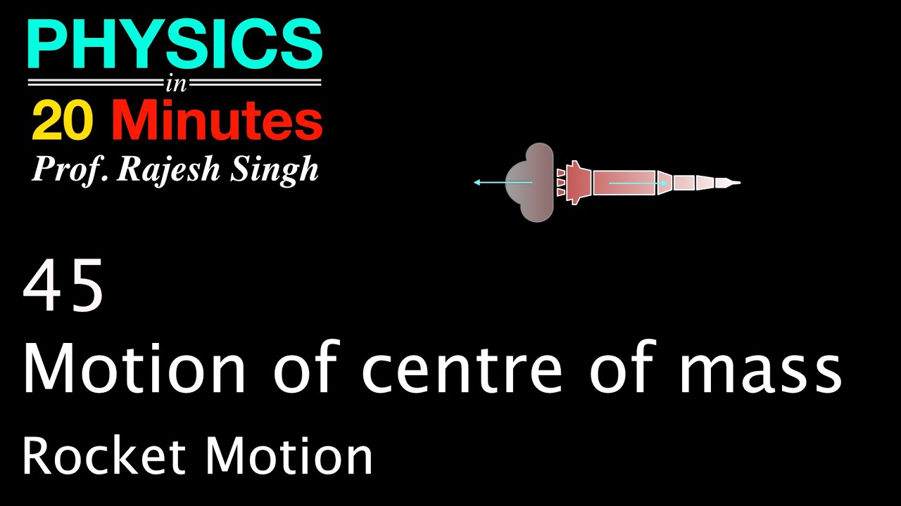 45 Motion of centre of mass and rocket motion - YouTube
