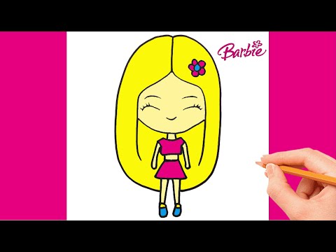 BARBİE RESMİ ÇİZİMİ ❄️ KIZ NASIL ÇİZİLİR KOLAY | RESİM ÇİZME | KOLAY ÇİZİMLER