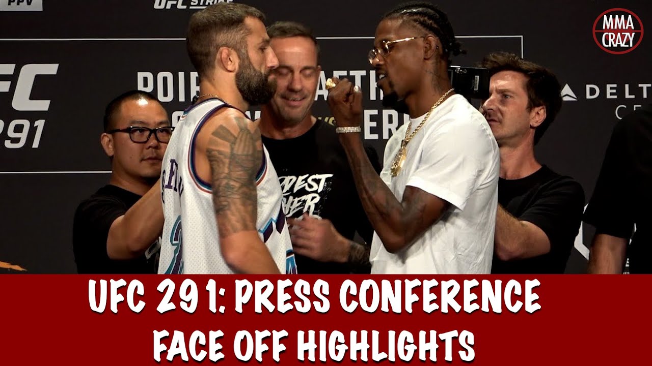 Full UFC 291: Pre Fight Press Conference Face off Highlights - YouTube