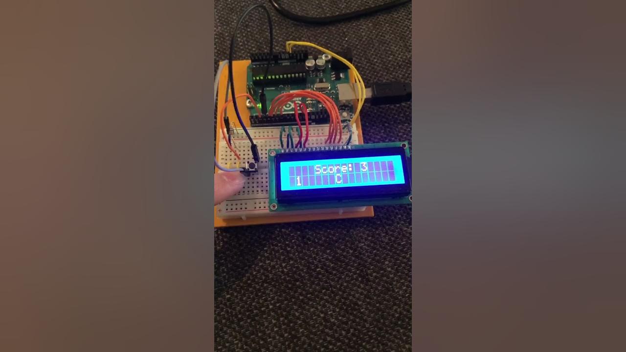 arduino uno google dinosaur game showcase - YouTube