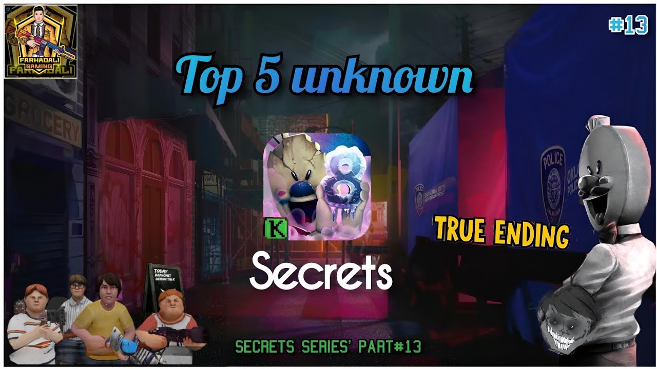 Top 5 unknown secrets of ice scream 8 true ending secret series part#13 ...