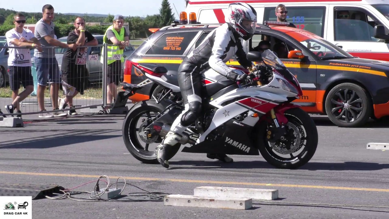 Yamaha R1 vs Yamaha R6 - superbikes drag racing 🚦🏍 4K UHD - YouTube