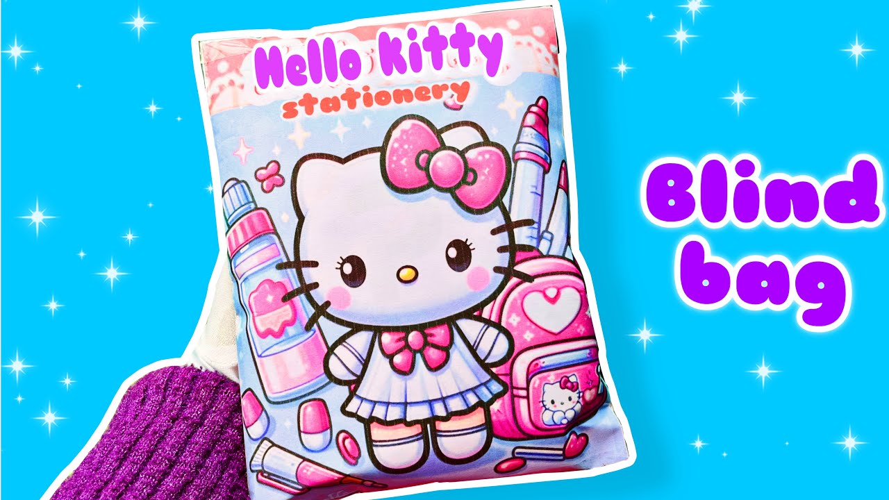 Paper diy 💖 Hello kitty stationery blind bag/Blind bag paper/ASMR - YouTube