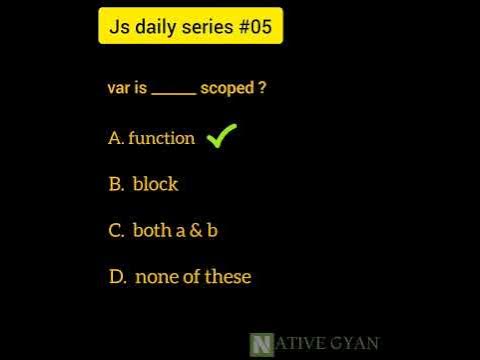Var Scope in Js🔥 | JS question answer series #5. Follow ...