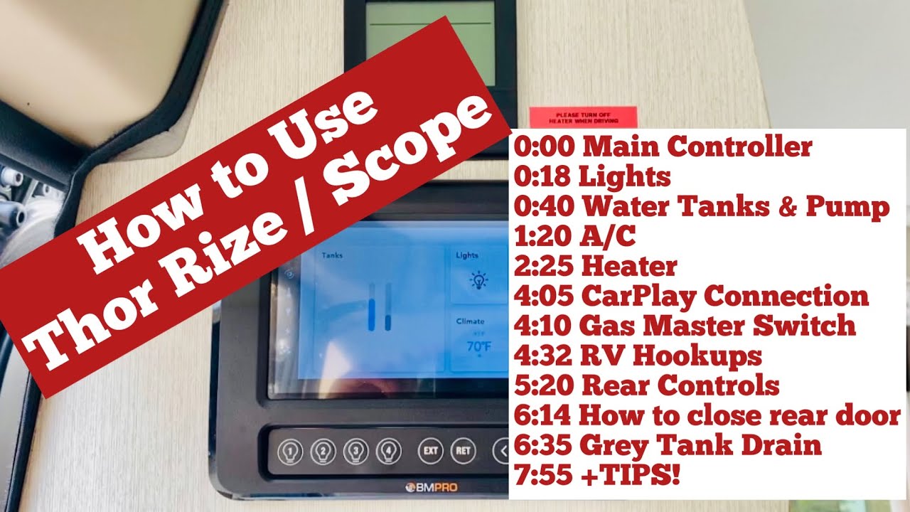 How to Use Thor Rize Scope BMPro Controller Heater AC and walkthrough ...