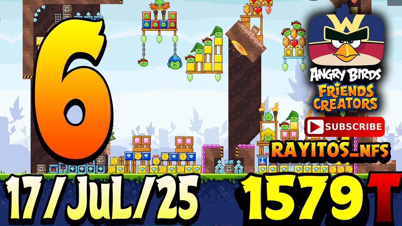 Angry Birds Friends Level 6 Tournament 1579 Highscore POWER-UP ...