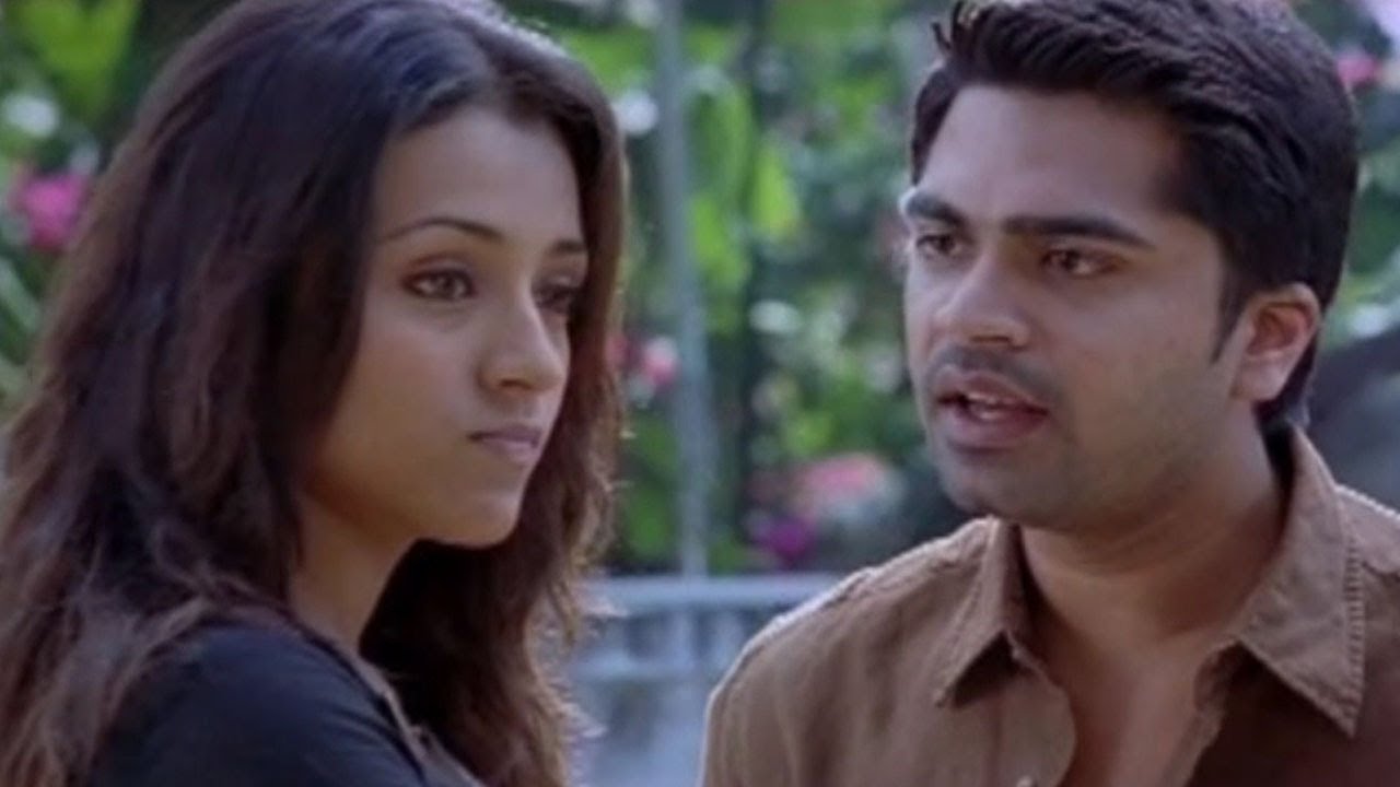 Trisha-Great Escape from Simbu Film! - YouTube
