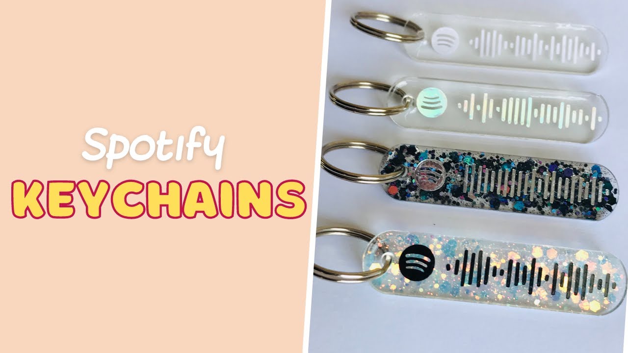 Spotify Keychain Tutorial & Sealing With UV Resin | Spotify Keychain ...