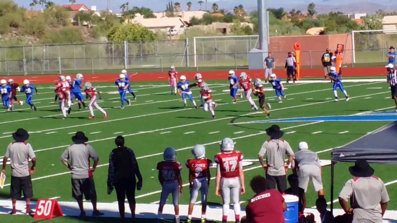 Zavier Davis QB AZ Thunder runs in reverse. - YouTube