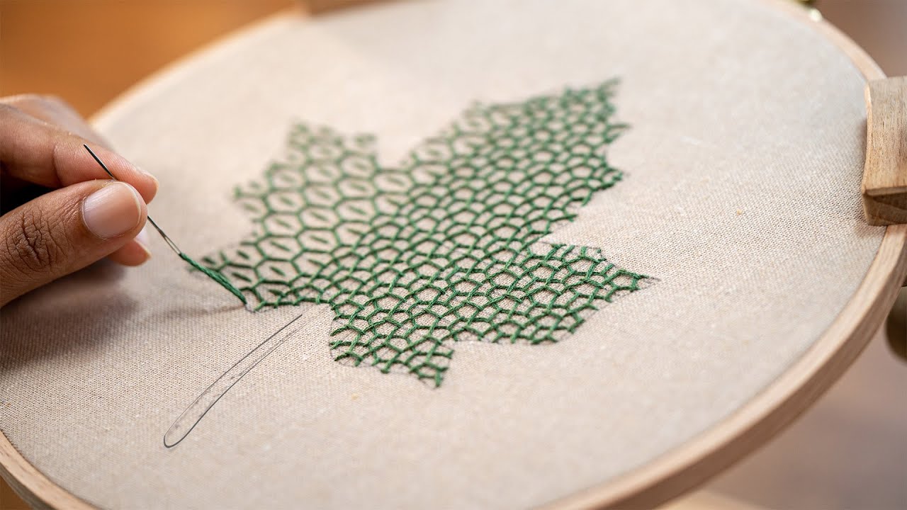 Embroidered Maple Leaf: Add a Touch of Nature to Your Clothes - YouTube