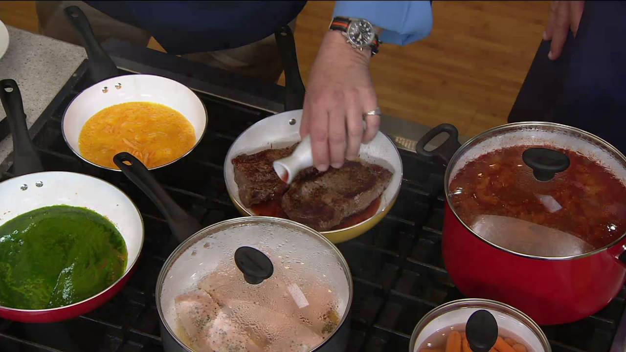 SilverStone Ceramic Cookware 10-Piece Set on QVC - YouTube