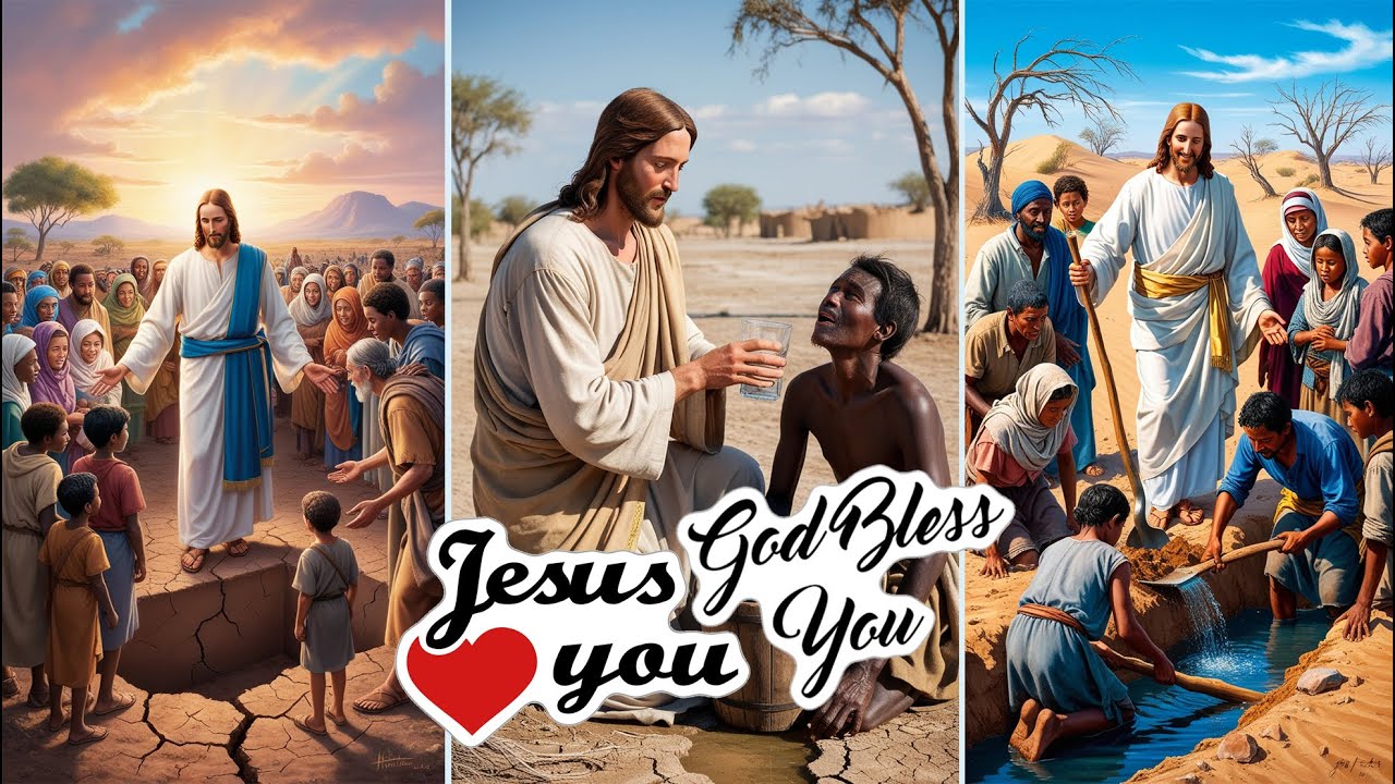 Jesus helps people to dig for water in the wilderness #shortvideo #love ...