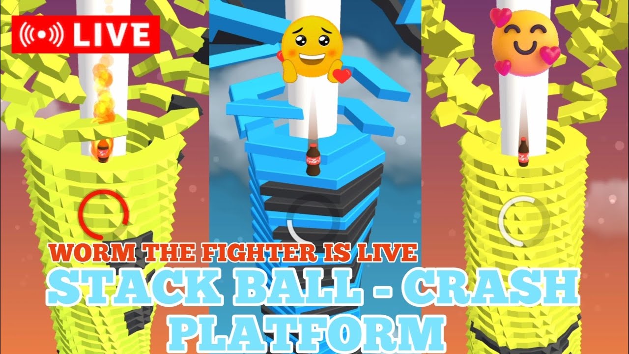 🔴Stack Ball Crash platform Live gameplay #stackballs #ball #stackballs #stackballs3dlive #live # ...