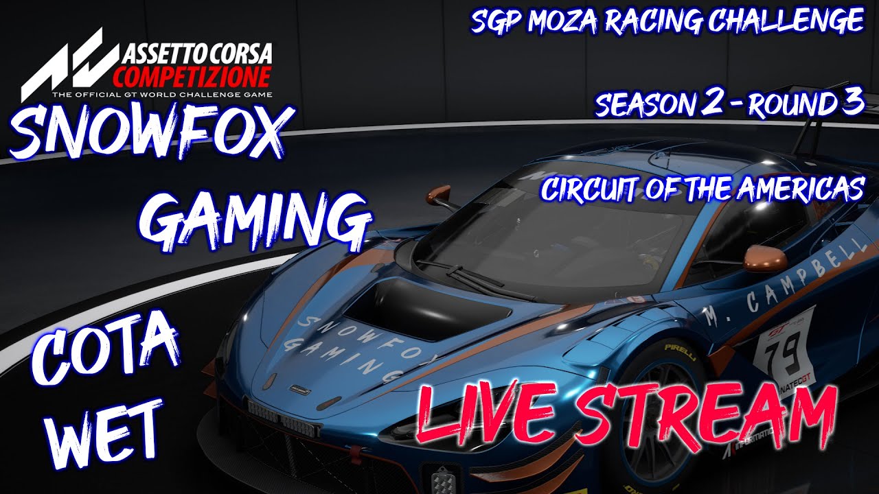 Moza Racing Challenge Season 2 Round 4 - COTA WET RACE!!! - YouTube