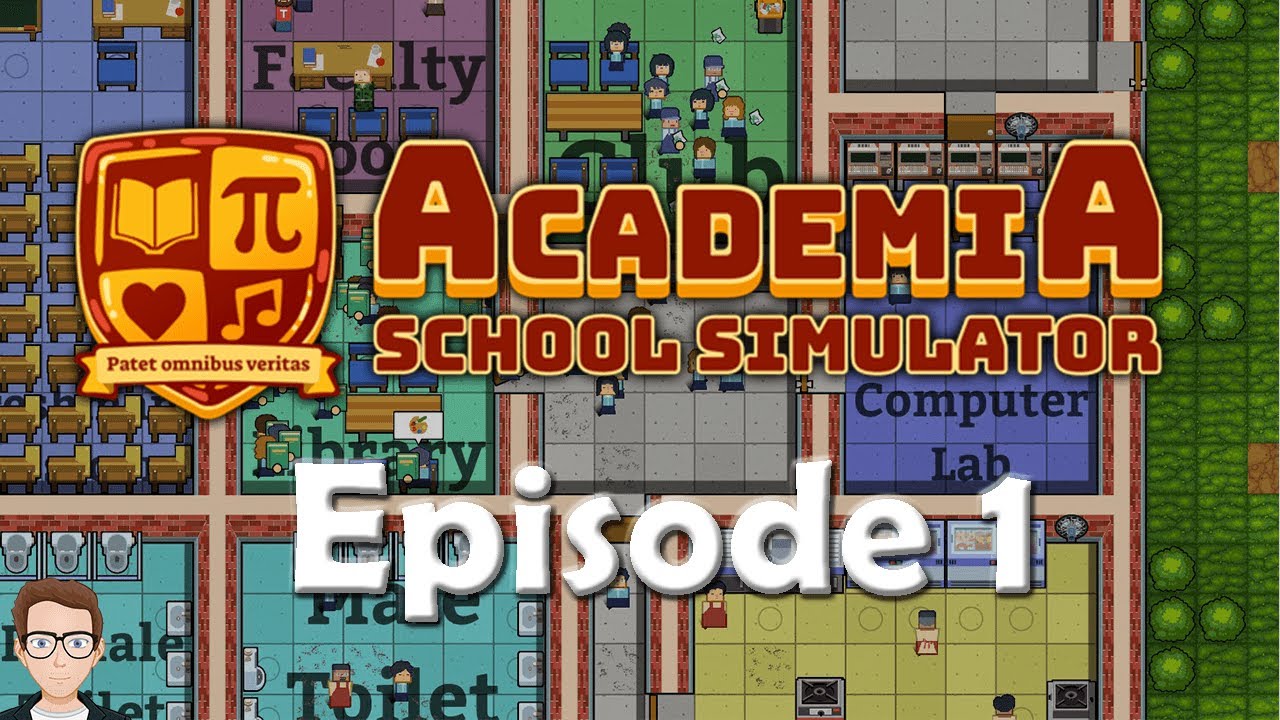 Academia School Simulator Ep 1- Let's build a School - YouTube