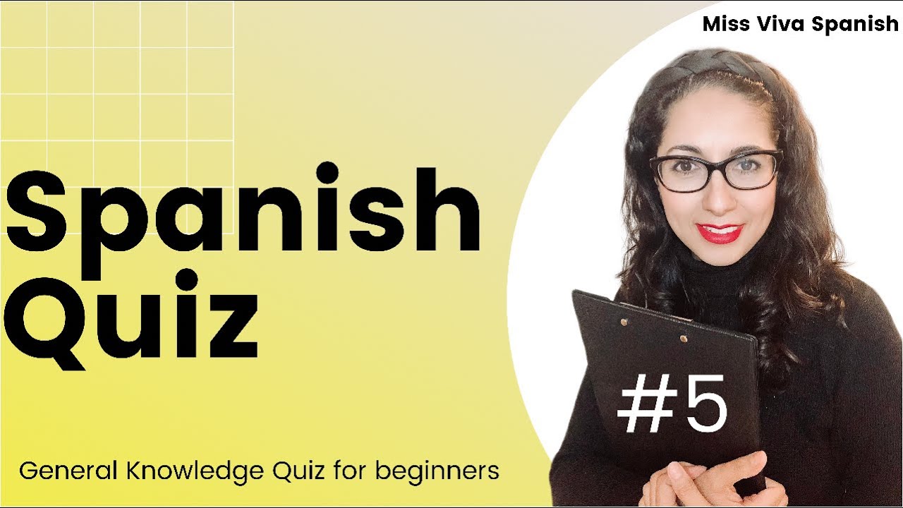 Spanish Quiz (5) | Test your General Knowledge | Beginners level - YouTube