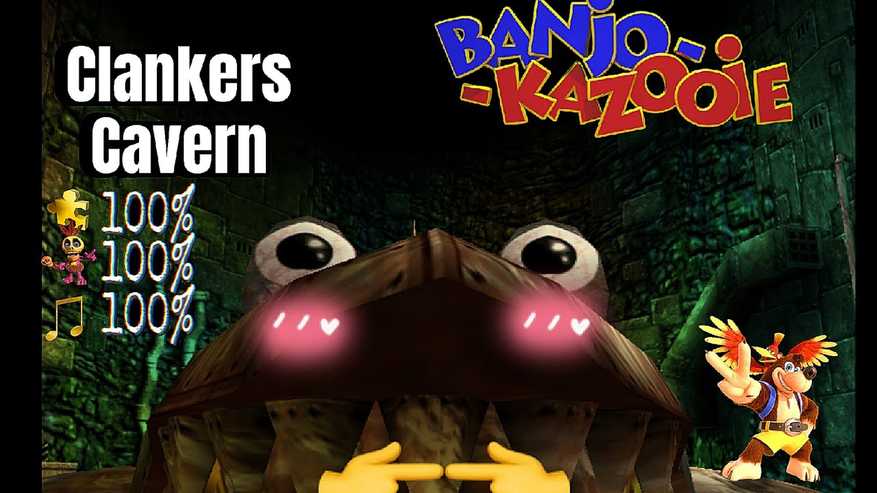 Clankers Cavern | 🦈 Banjo Kazooie| Mundo completo 100% - YouTube