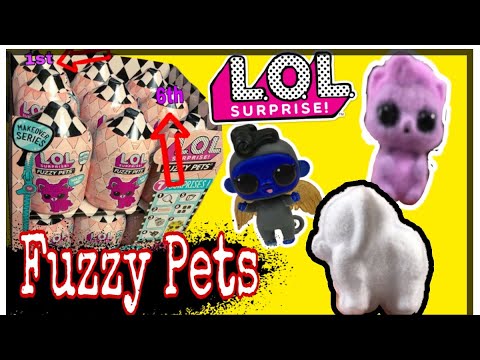 LOL Surprise Fuzzy Pets!! Makeover Series • Unboxing GOLD ULTRA RARE ...