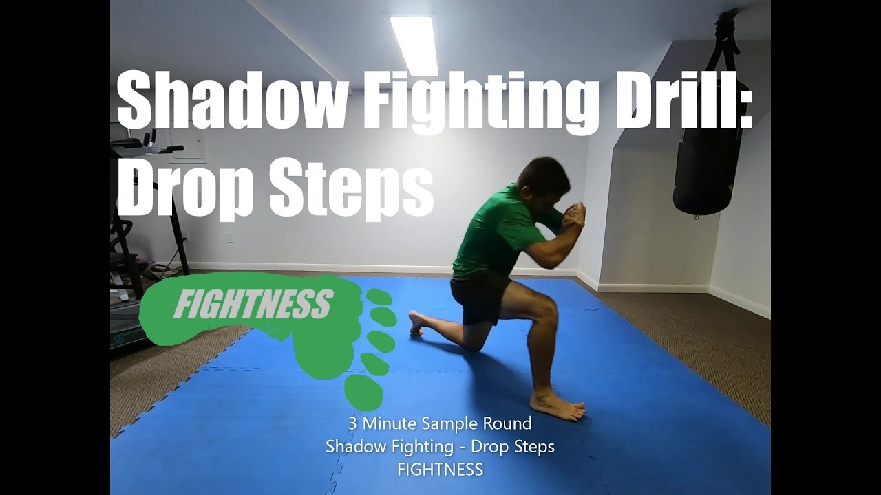 Drop Steps - Shadow Fighting Drill - Fightness Home MMA - YouTube