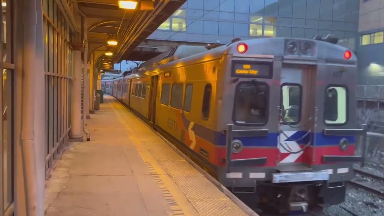 SEPTA: Center City Bound Silverliner V Trenton RR Line Train departing Trenton Transit Ctr Track ...
