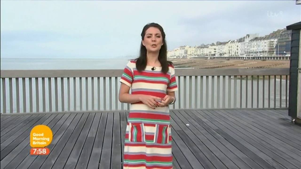 Laura Tobin GMB Weather Hastings Pier 2016 08 30 - YouTube