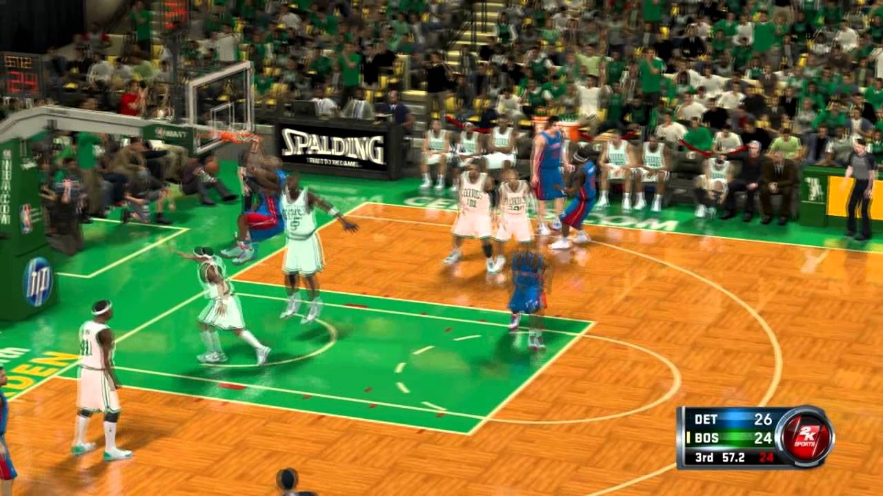 NBA 2k12 - 03-04' Pistons Vs. 07-08' Celtics - YouTube