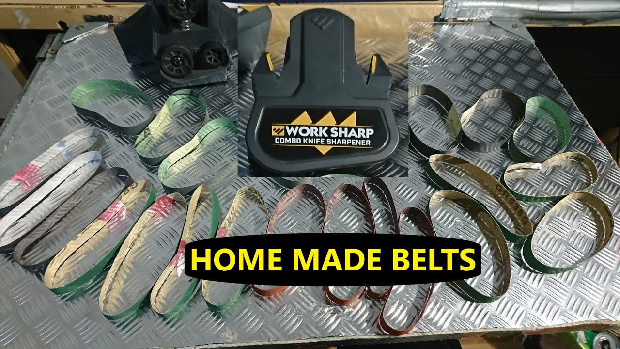 Make your own Work Sharp belts - YouTube