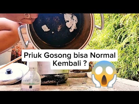 TUTORIAL MENCUCI PRIUK GOSONG - YouTube