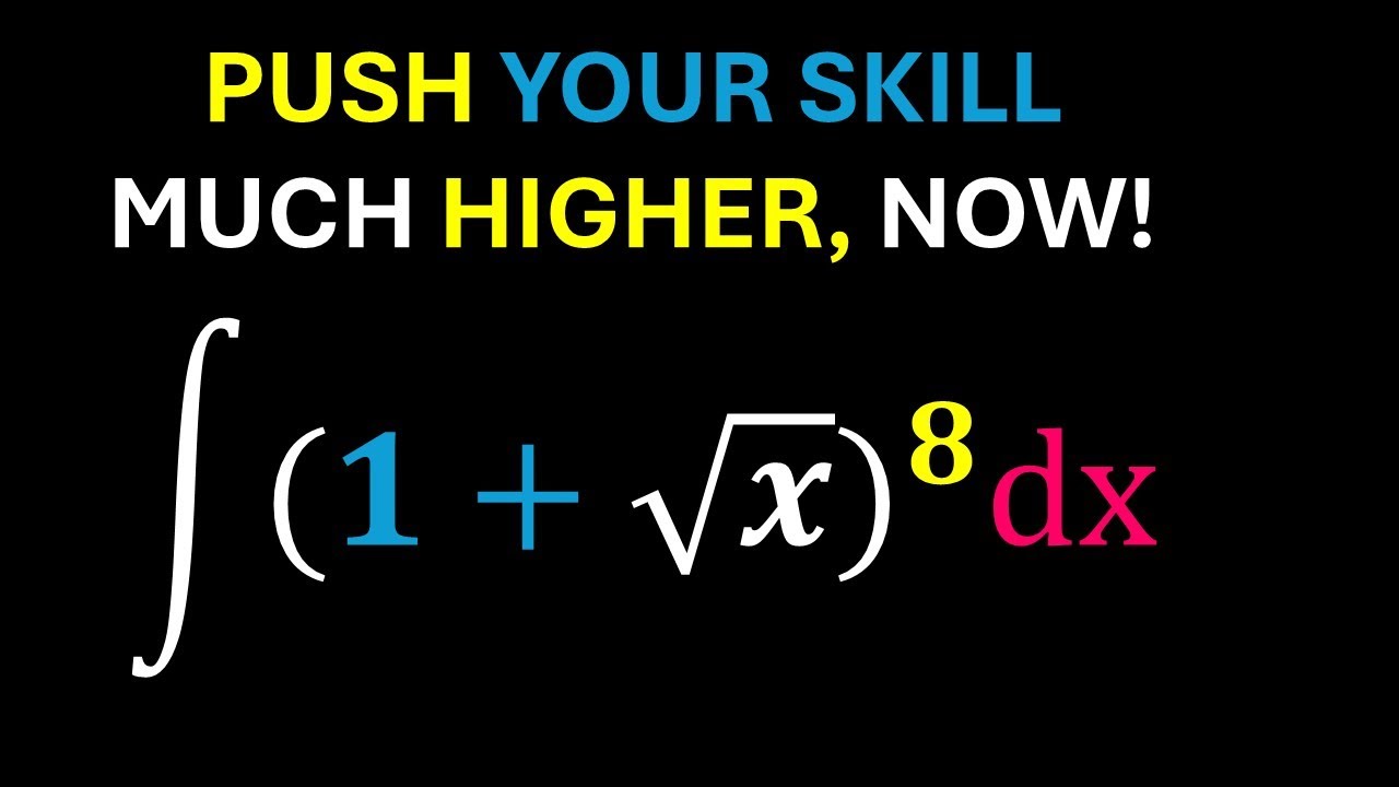 Integral of (1+sqrt(x))^8 , done fast..in detail..method?? ..puzzle at ...