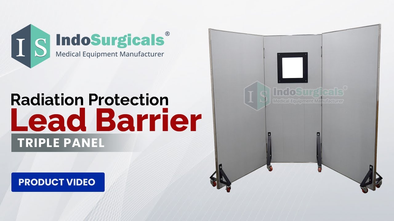 IndoSurgicals Radiation Protection Lead Barrier (Triple Panel) - YouTube