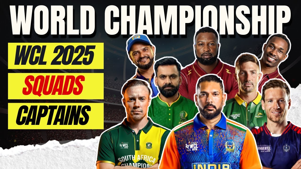 World Championship of Legends 2025: Full Squads of India, Pakistan ...