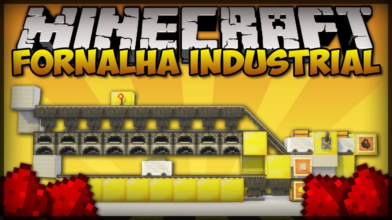 FORNALHA INDUSTRIAL 100% AUTOMÁTICA E RÁPIDA - MINECRAFT REDSTONE - YouTube