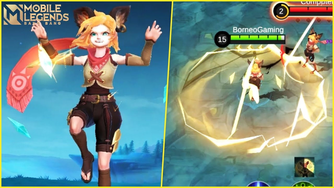 JOY NEW BASIC SKIN FELINE RANGER & NEW SFX SKILL | MOBILE LEGENDS - YouTube