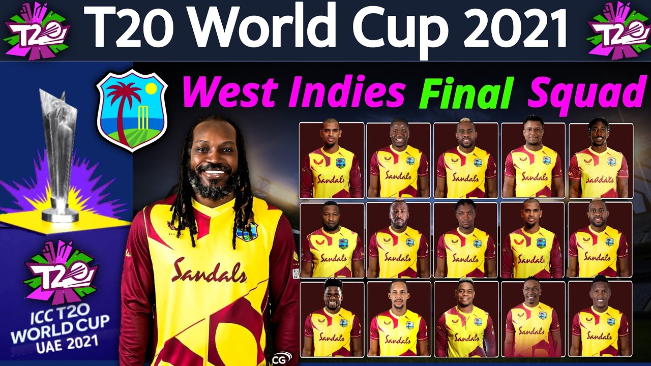 T20 World Cup 2021 - West Indies Team Best Squad | WI Team Squad ICC ...