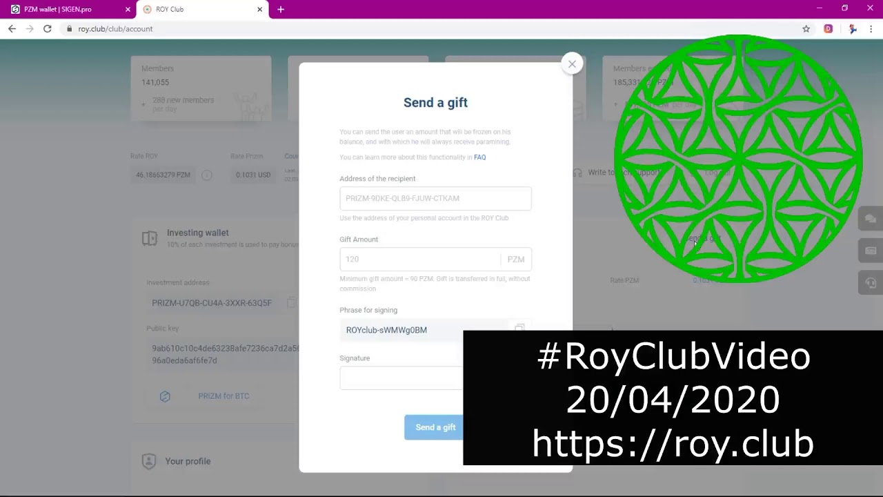 How to send a gift with Roy Club - YouTube