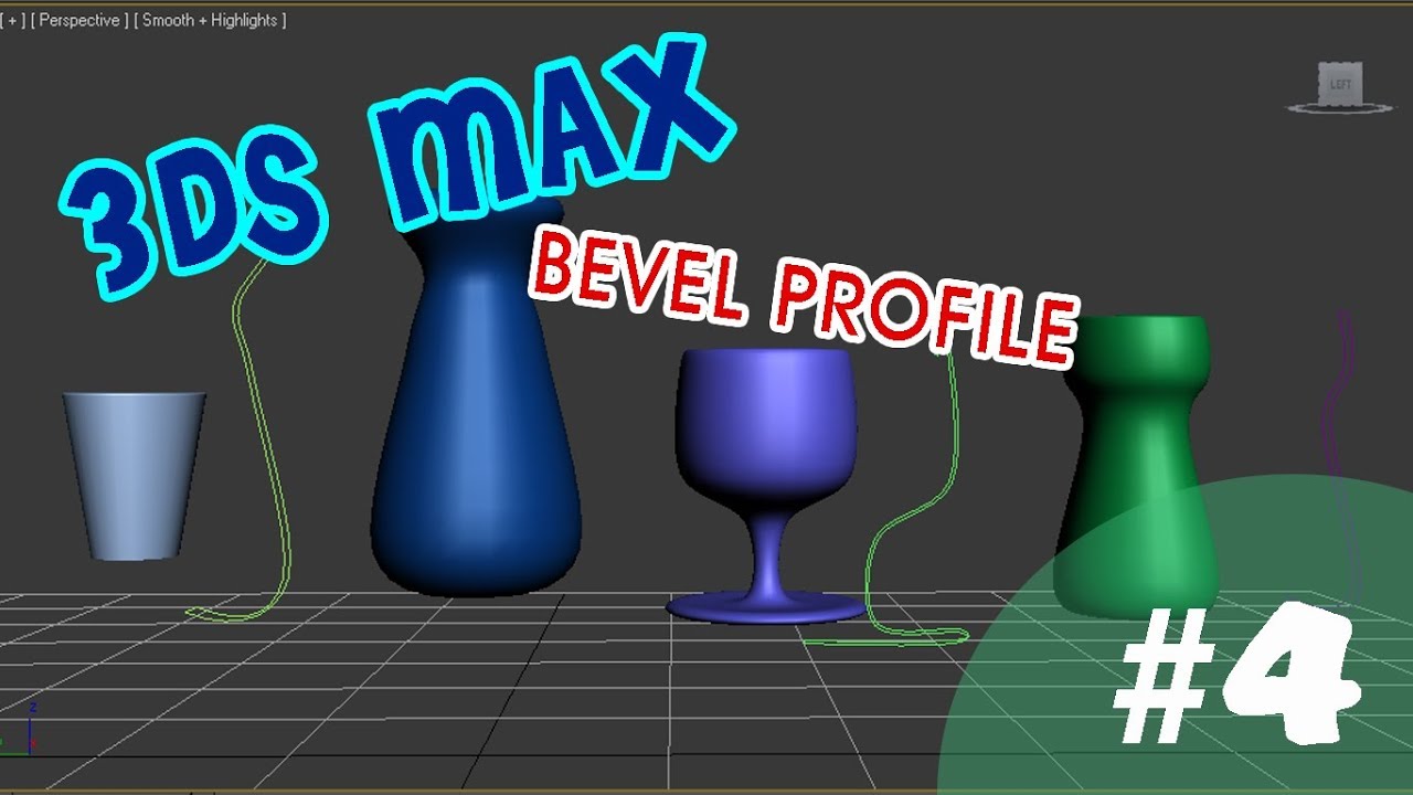 3ds max : Bevel profil #4 - YouTube
